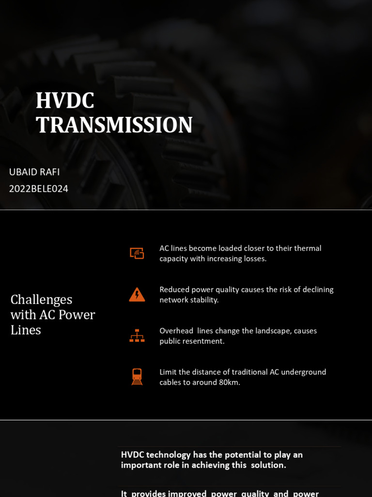 HVDC presentation (024) | PDF | High Voltage Direct Current | Electricity