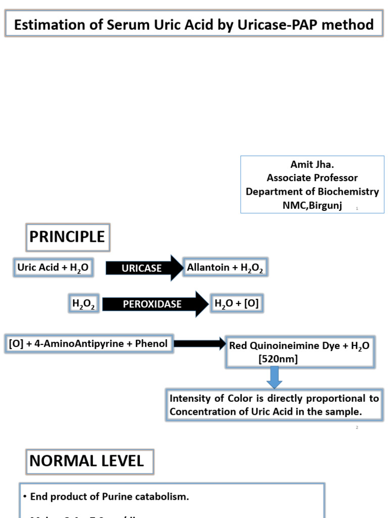 Uric Acid Practical | PDF | Gout | Metabolism