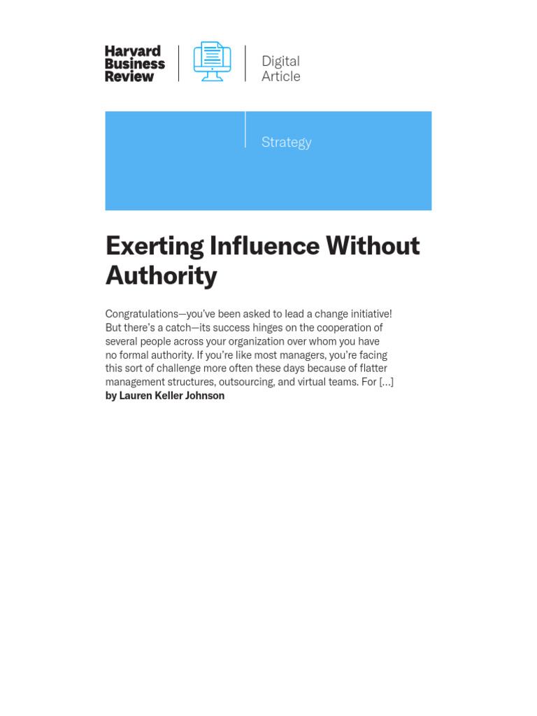 Lateral Leadership: Influencing Change | PDF | Leadership | Copyright
