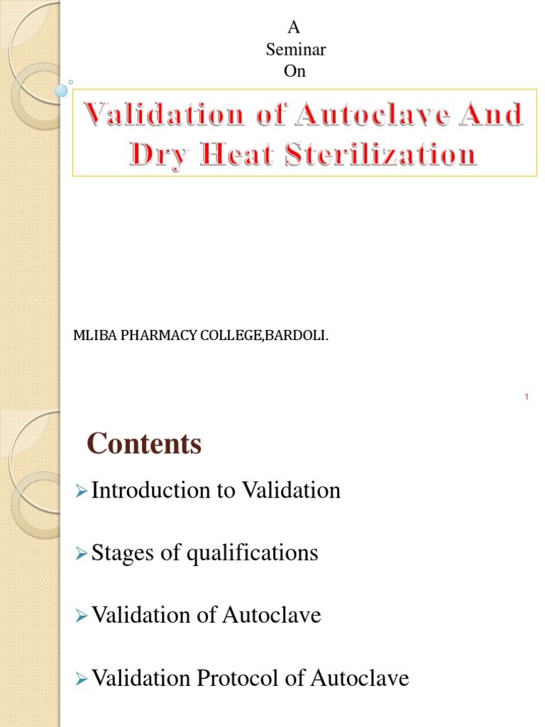 Autoclave Validation Maliba | PDF | Verification And Validation ...