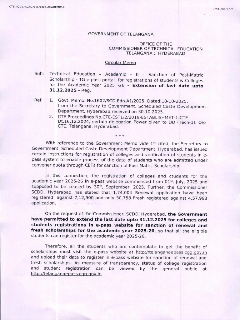 Circular Memo | PDF