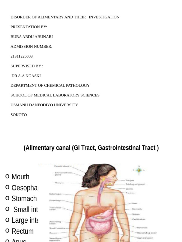 Disorder of Alimentary and Theis Investigation Power Point Presentarion | PDF | Gastroesophageal ...