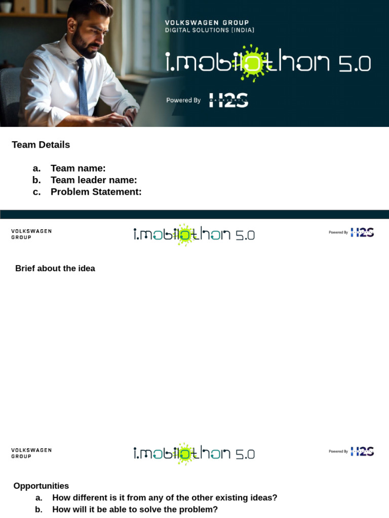 Idea Submission Deck - I.mobilothon 5 | PDF