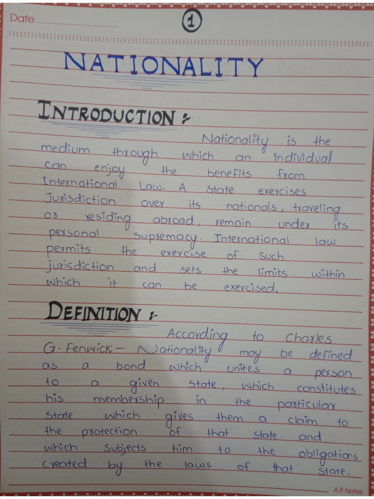 Nationality | PDF
