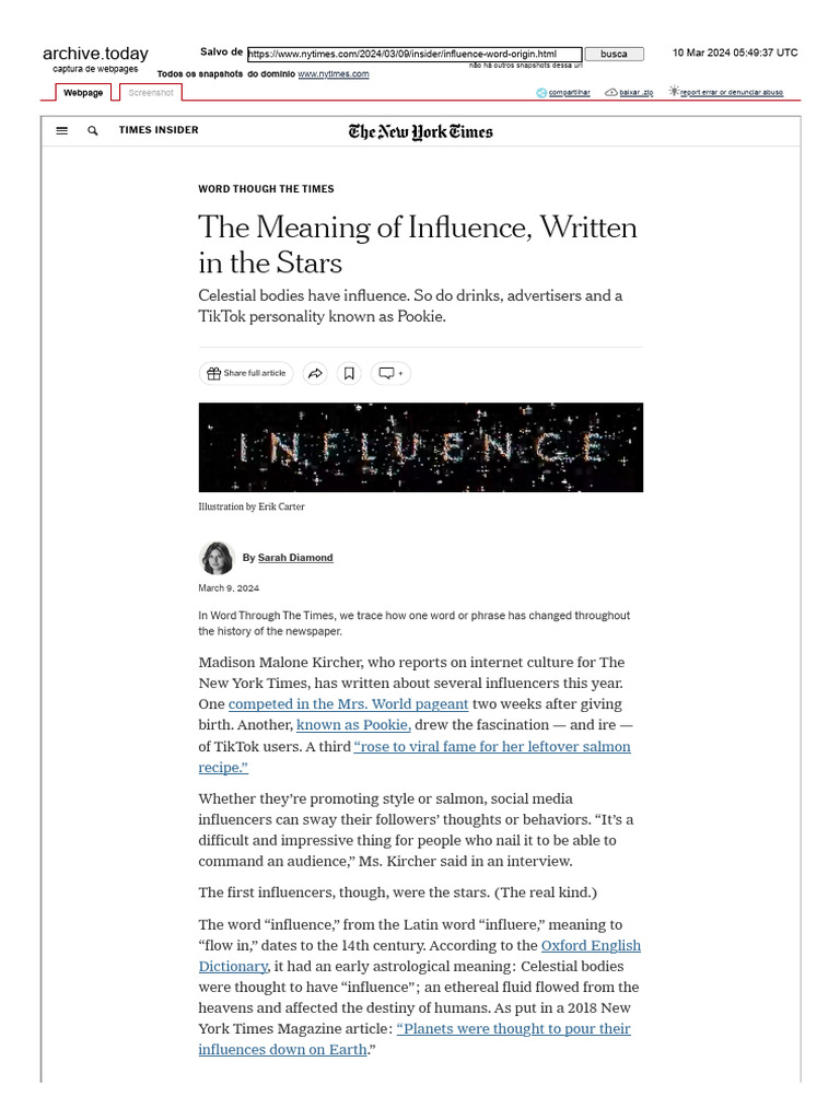 The Meaning of Influence, Written in The Stars | PDF | Stars | Planets