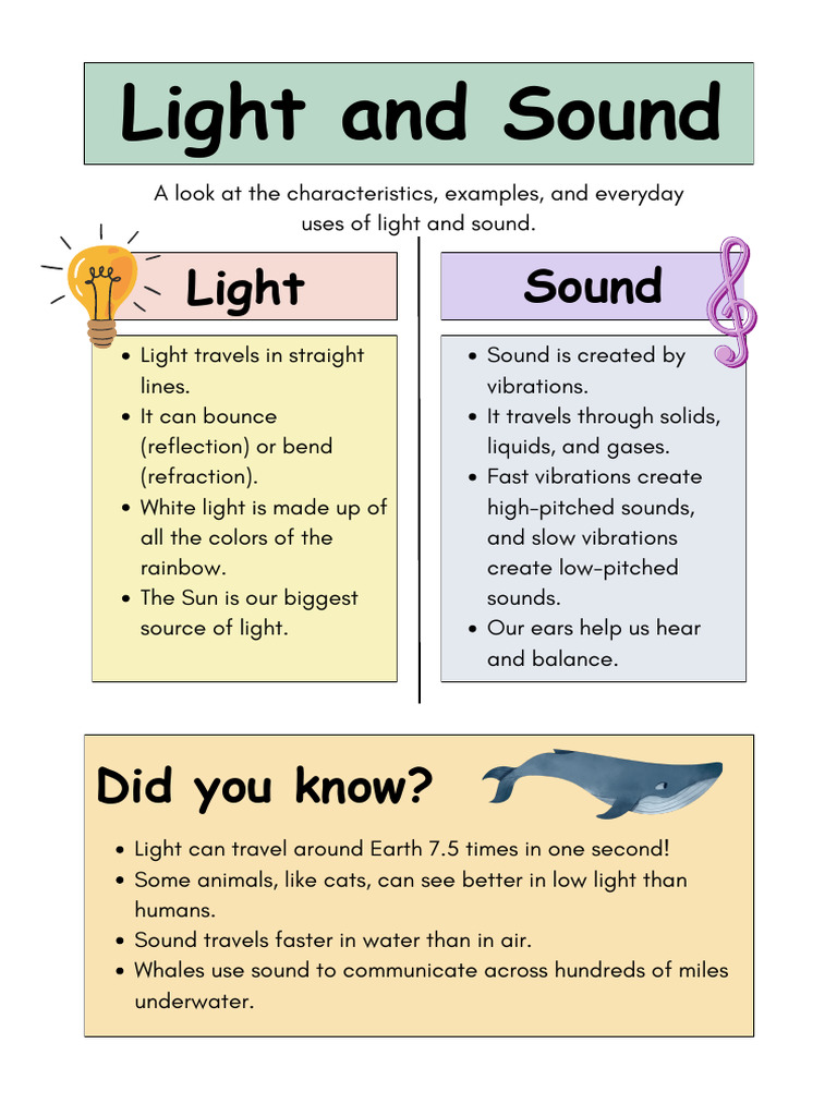 Light and Sound Science Poster | PDF