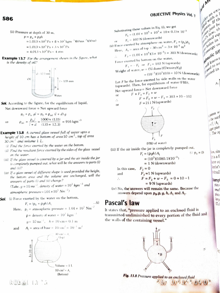 Fluid Mechanics: Pressure and Buoyancy | PDF | Fluid Dynamics | Buoyancy