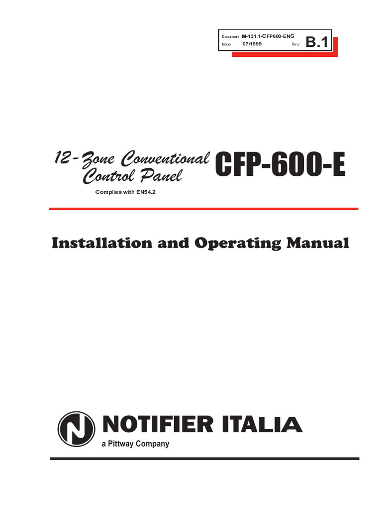 CFP-600-E Control Panel Manual | PDF | Electricity | Electrical Engineering