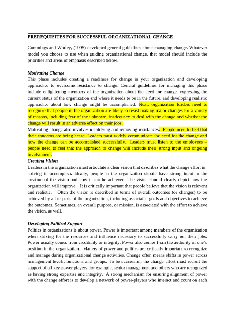 Key Drivers of Change | PDF | Governance | Goal