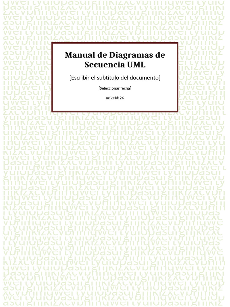 Manual de Diagramas de Secuencia UML | PDF | Lenguaje de modelado ...