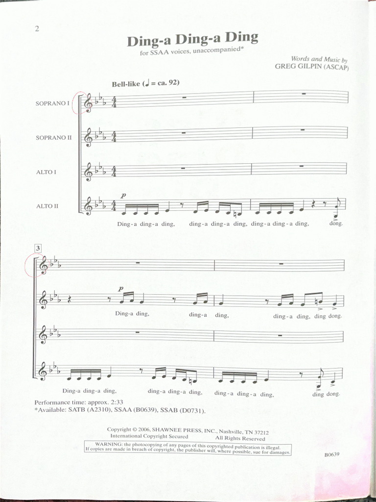 Ding-a Ding-a Ding | PDF