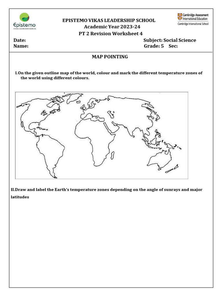 GR 5 Soc PT 2 RWS Map Pointing | PDF