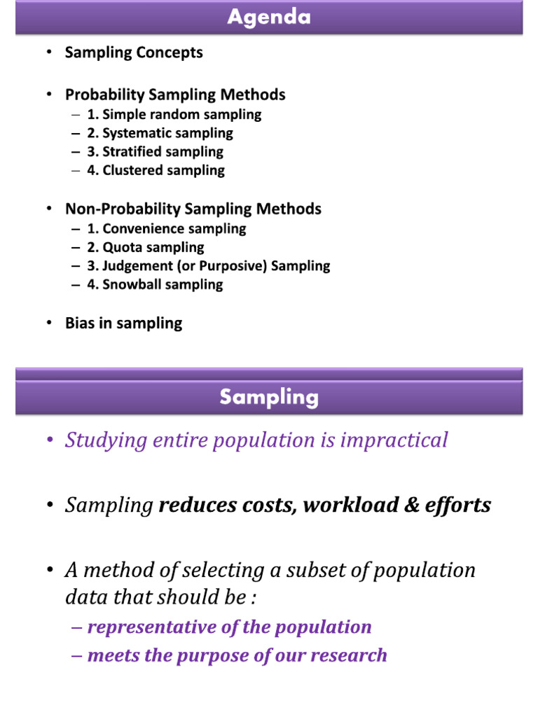 Sampling Techniques - Beena Maam | PDF