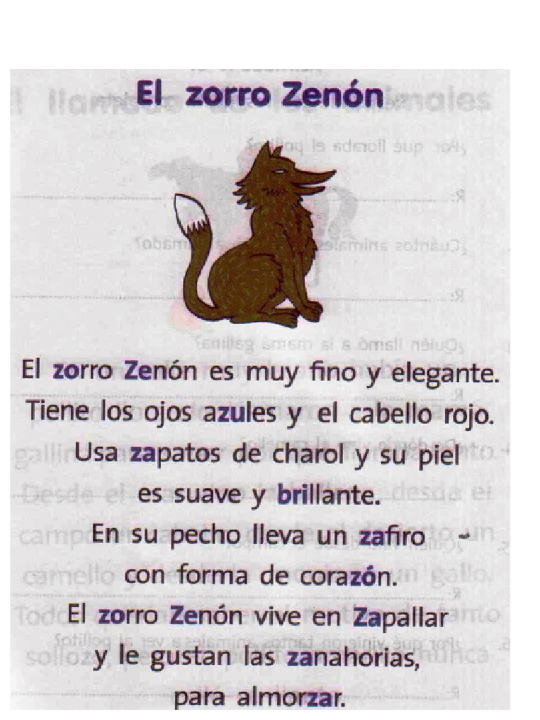 Lectura Letra Z | PDF