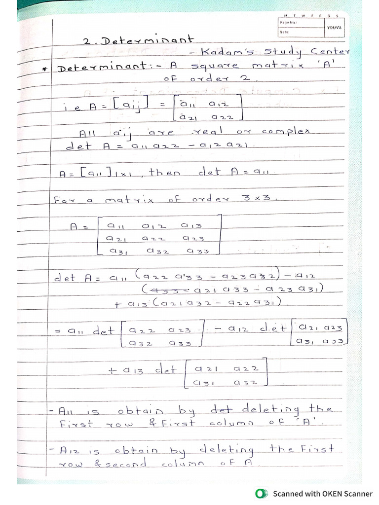 2 Determinant | PDF