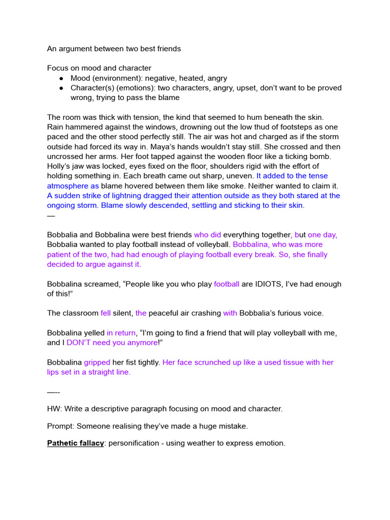 2610 Mood and Character | PDF