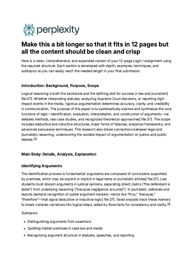 Make This A Bit Longer So That It Fits in 12 Pages | PDF | Argument ...