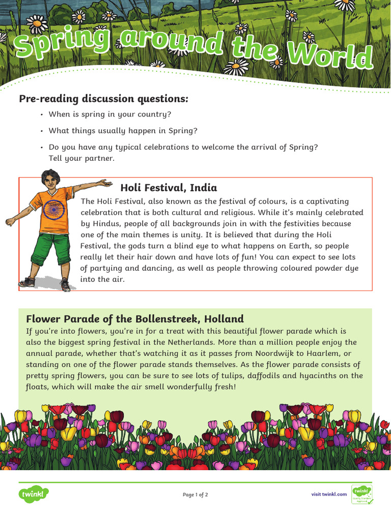 Spring Around The World | PDF | English As A Second Or Foreign Language ...