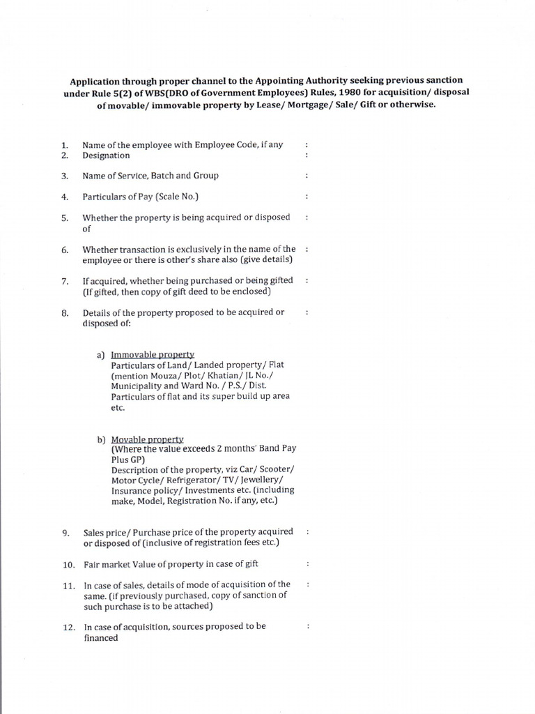 NOC Blank Form | PDF