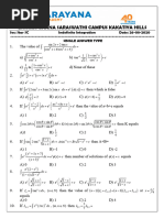100 Integration Questions with Solutions | PDF | Calculus | Mathematics