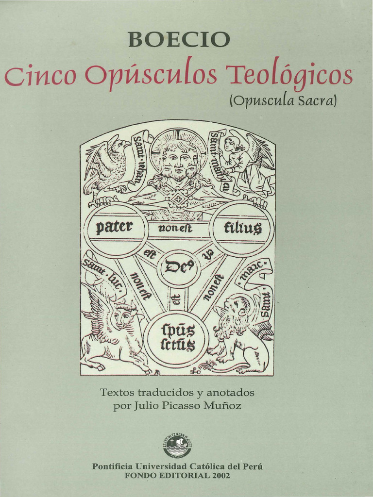 Boecio_cinco Opusculos Teologicos - Ocr | PDF | Teoría de sustancias ...