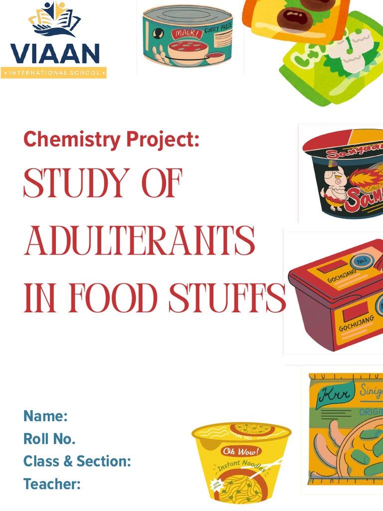 Study of Adulterants in Food Stuffs | PDF