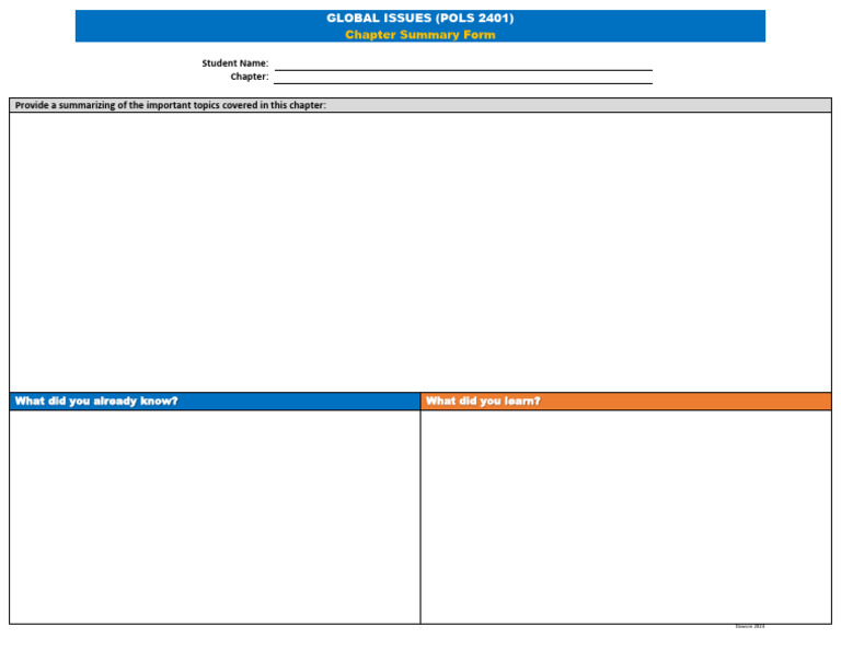 Global Issues - Chapter 2 Summary | PDF