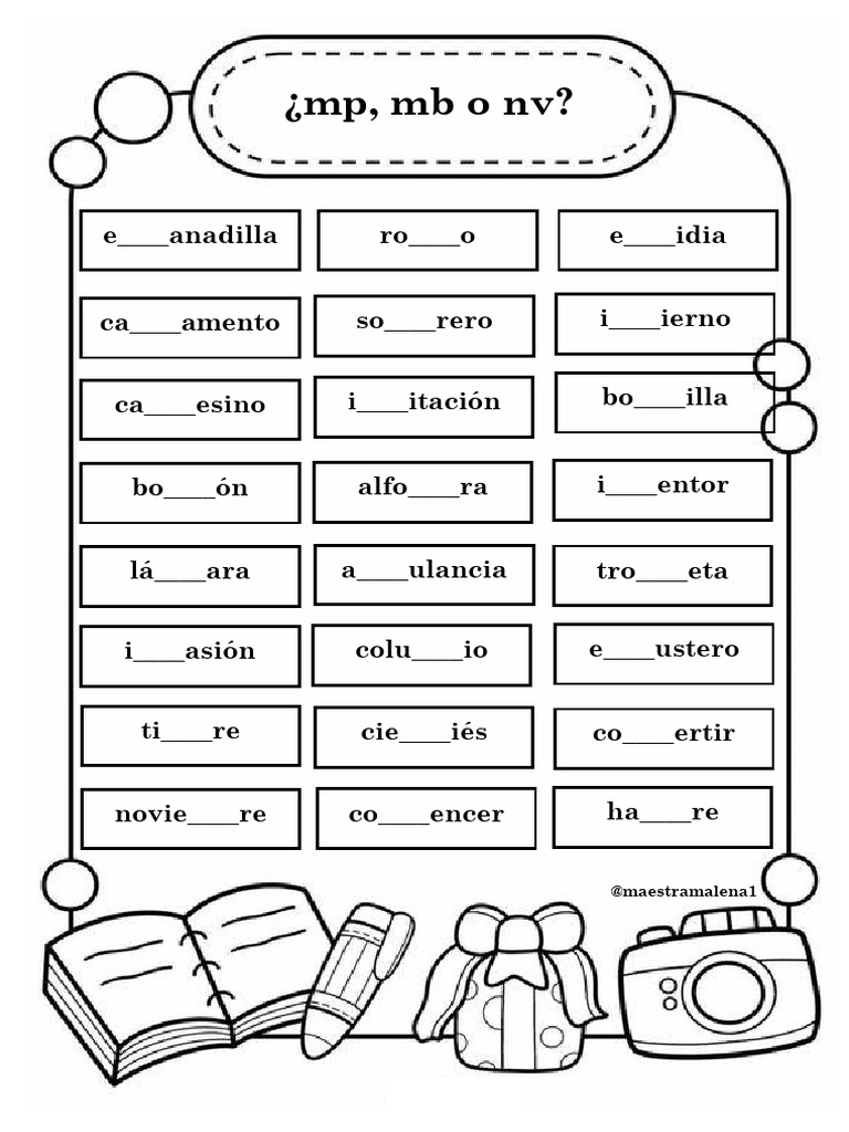 Fichas de Ortografía para Estudiantes | PDF