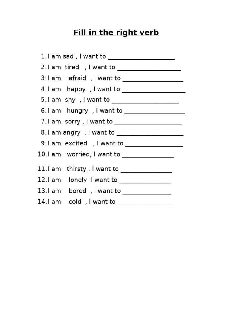 Verbs Fun Activities Games Grammar Drills 40968 | PDF