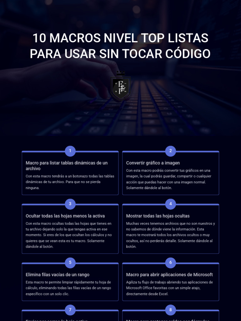 10 Macros Nivel Top Listas para Usar Sin Tocar Codigo | PDF | Macro ...