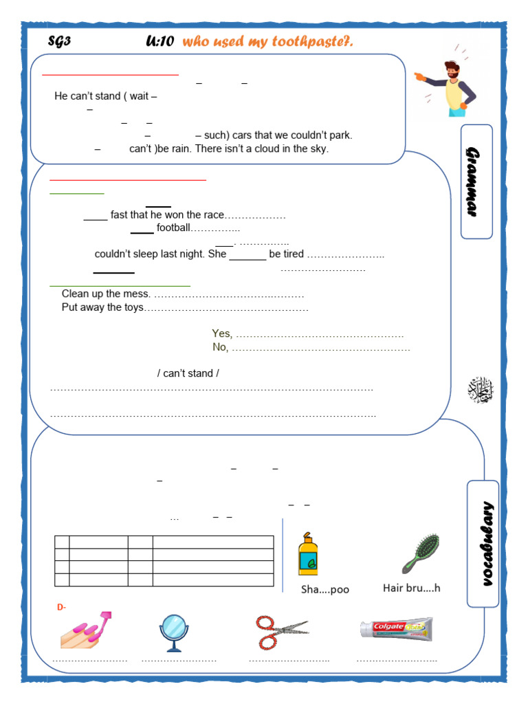 Revision SG3 U10 ET Asma | PDF
