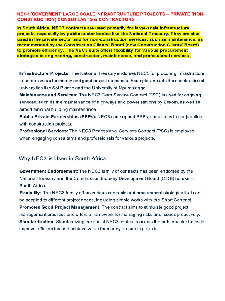 Nec Fidic GCC JBCC | PDF