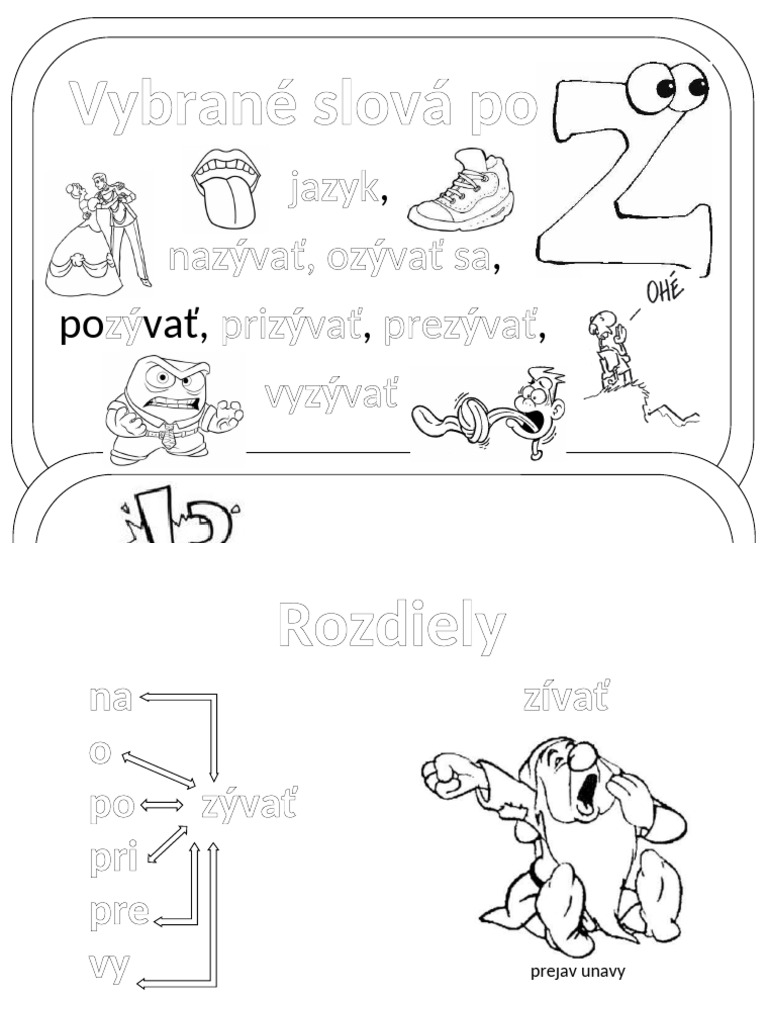 Vybrané Slová Po Z | PDF