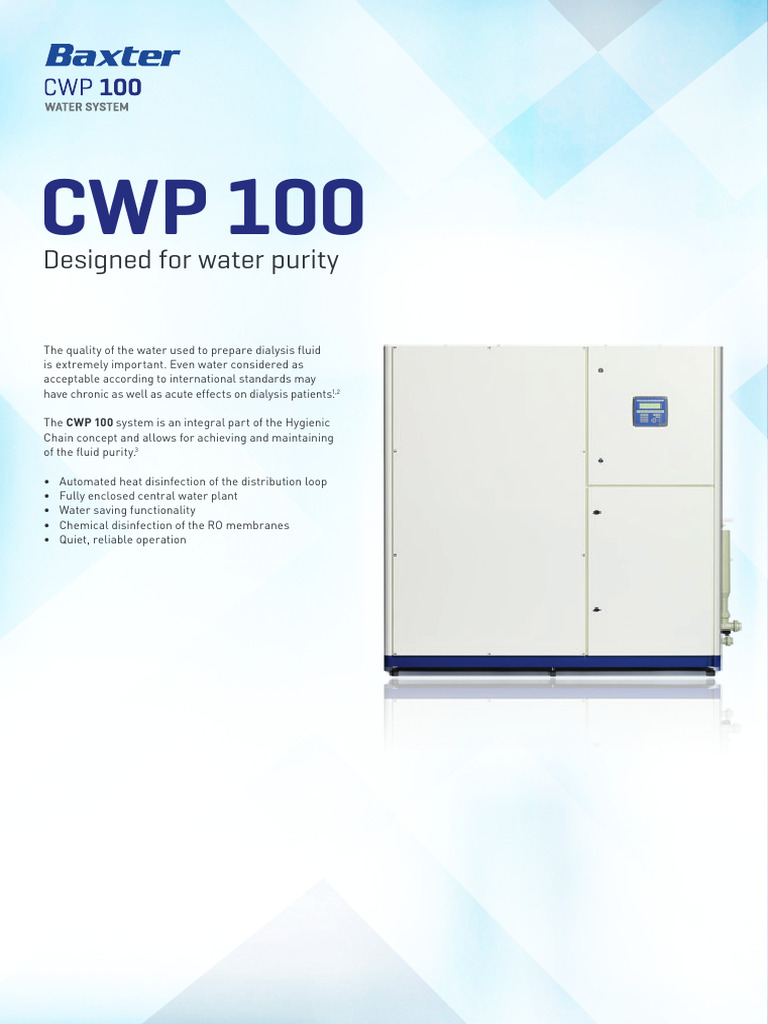 CWP100 Datasheet A4 EUMP MG189 16-0002 (2) Low | PDF | Water | Electricity