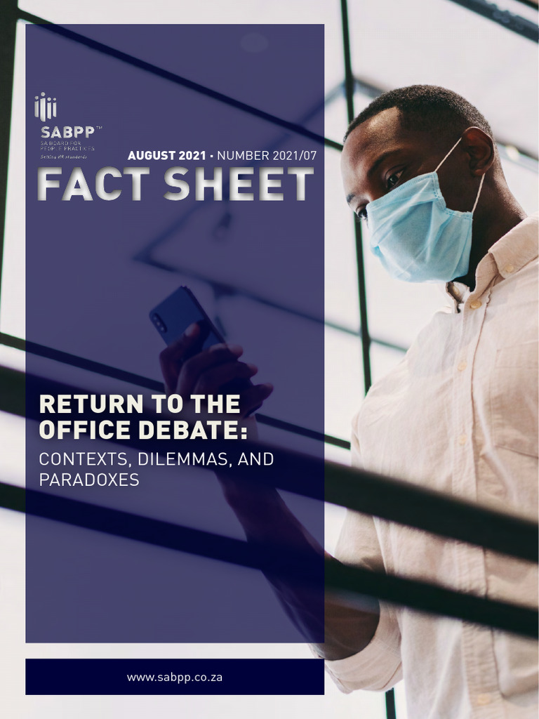 Fact Sheet - Return To The Office Debate | PDF | Cost Of Living ...