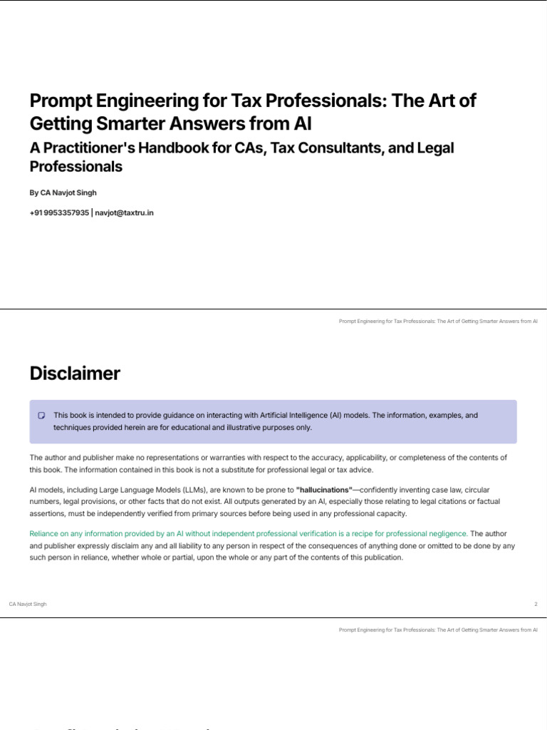 Prompt Engineering For Tax Professionals The Art of Getting Smarter ...