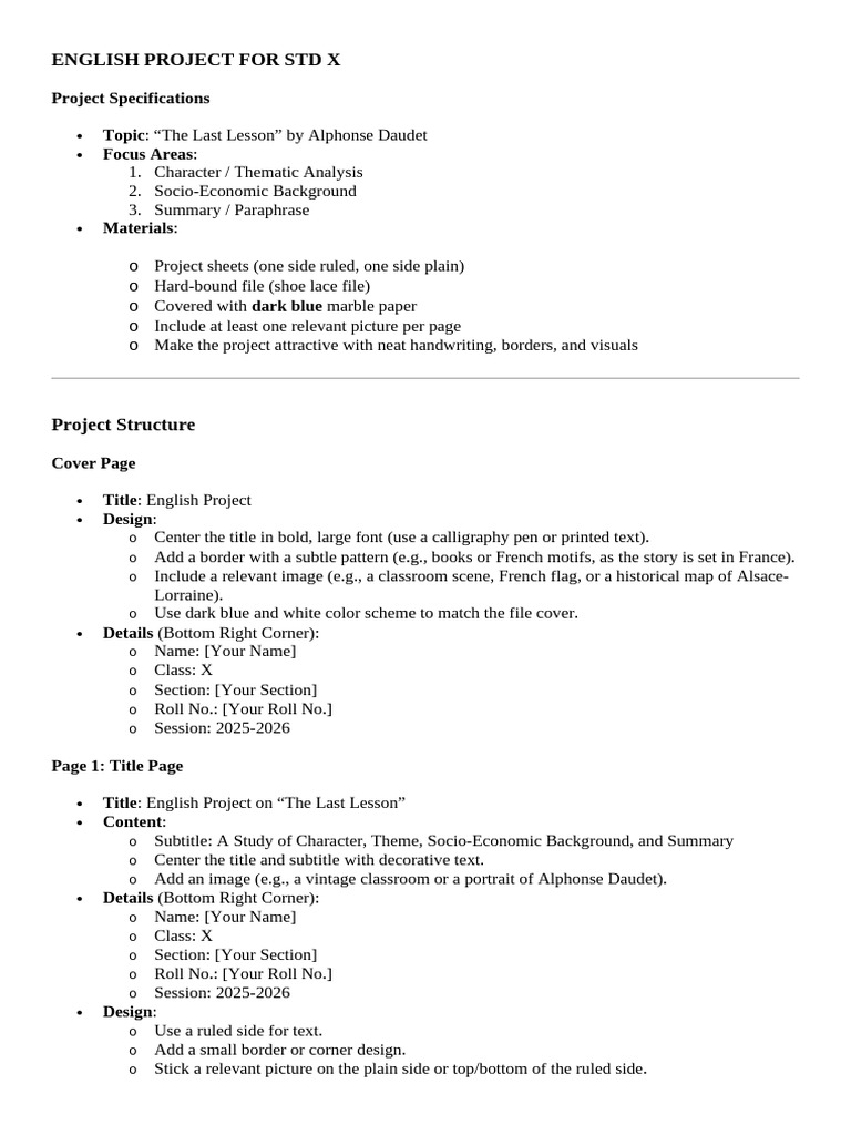 English Project 25-25 VIS X | PDF | Teachers