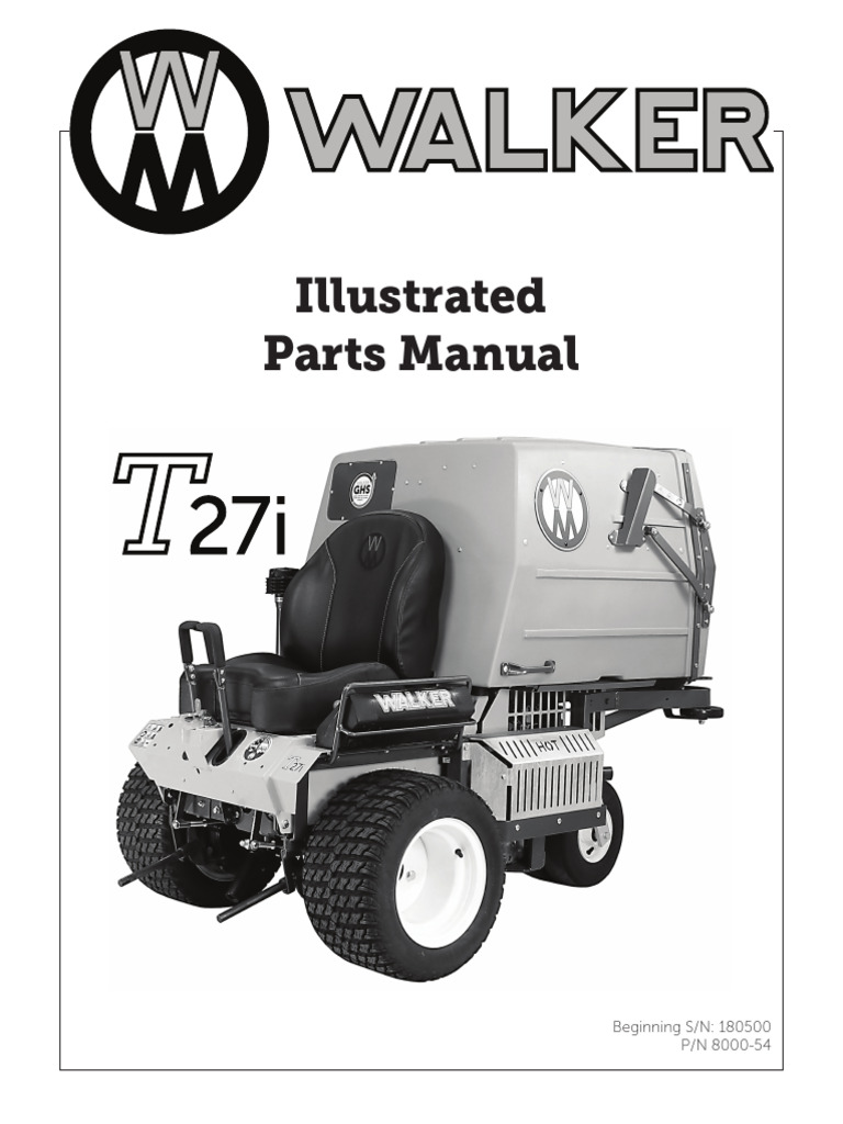Walker T271 Parts Manual Abbreviations | PDF | Screw | Axle