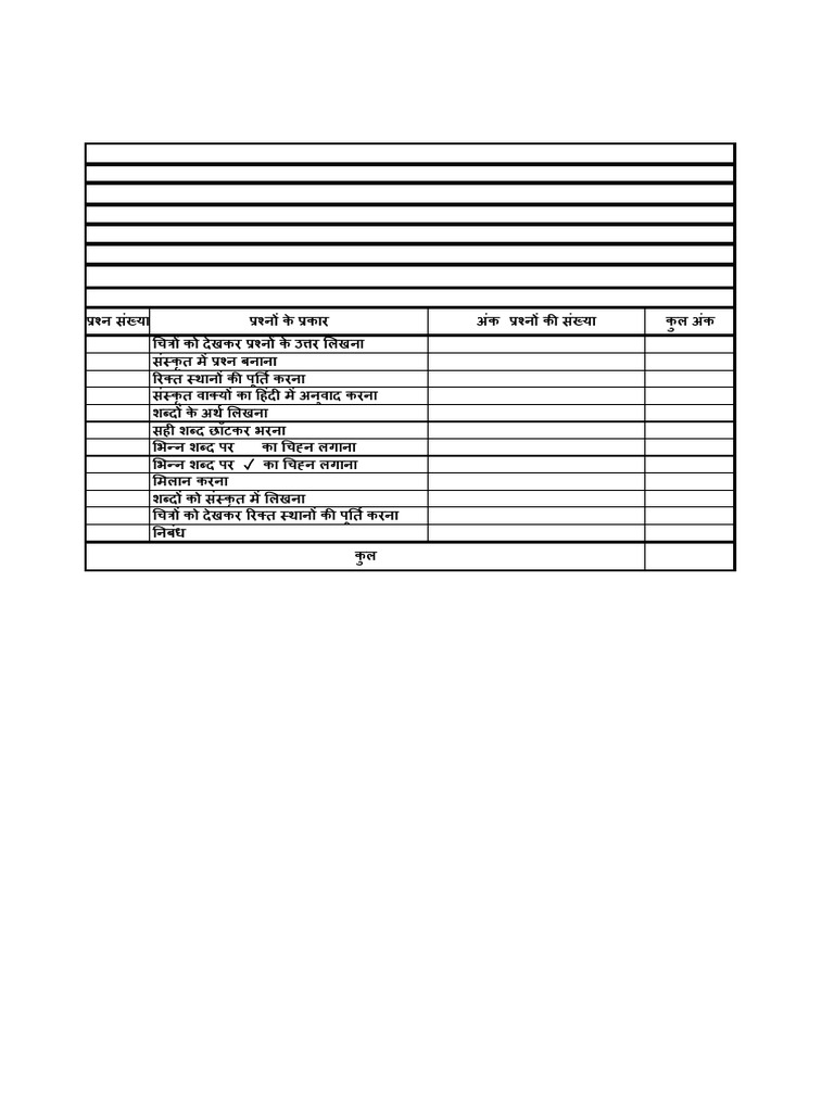 V Icse Sanskrit h.f.yearly Paper Pattern 2025-2026 | PDF