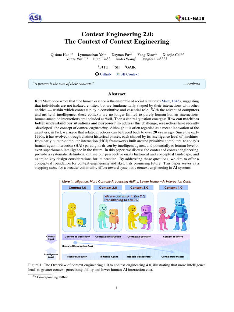 Context Engineering 2.0 | PDF | Information | Intelligence