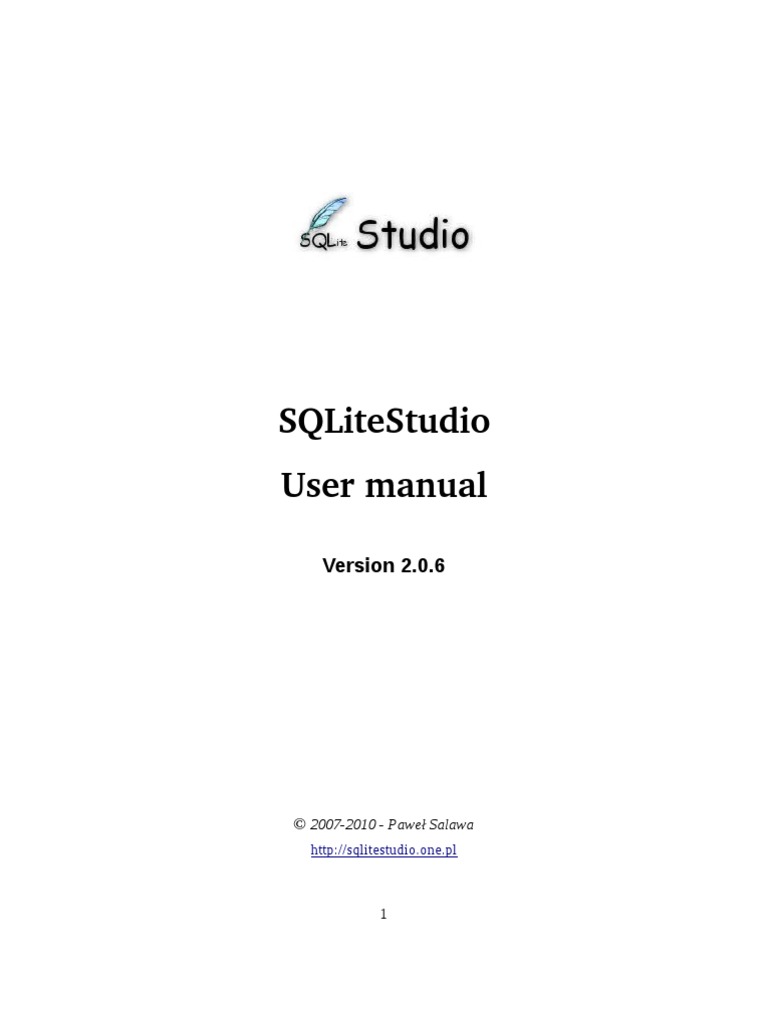 Sqlite Studio Manual | PDF | Sql | Database Index
