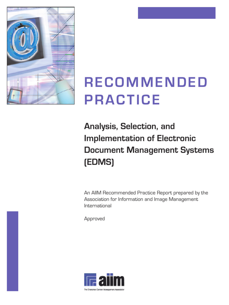 Analysis, Selection, & Implementation of Electronic Document Management ...