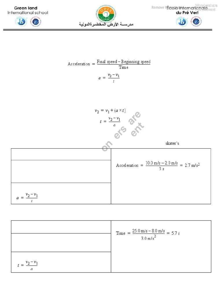 Acceleration Worksheet-Copy 1 | PDF | Acceleration | Physical Quantities