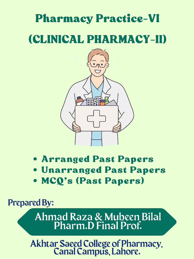 Clinical Pharmacy-II Past Papers | PDF | Diabetes | Tuberculosis