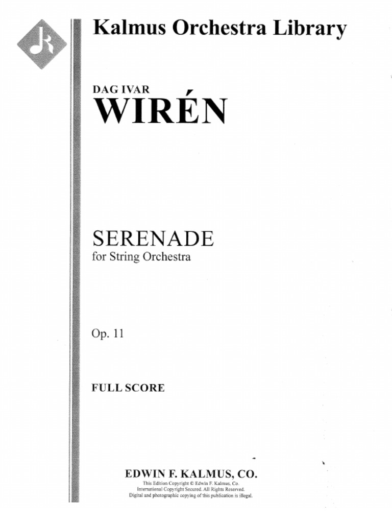 Wiren - Serenade For Strings | PDF