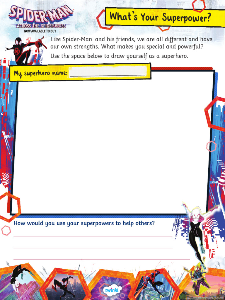 Free Spider Man Whats Your Superpower Activity Us He 1692621471 Ver 2 | PDF