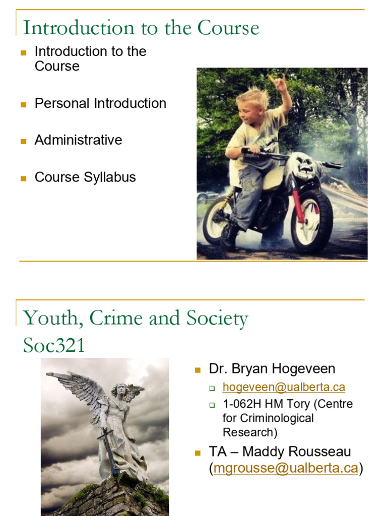Youth Crime and Justice Course Overview | PDF | Juvenile Delinquency ...