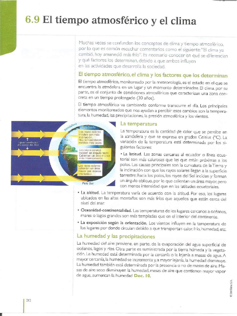 Tiempo Atmosferico y El Clima | PDF