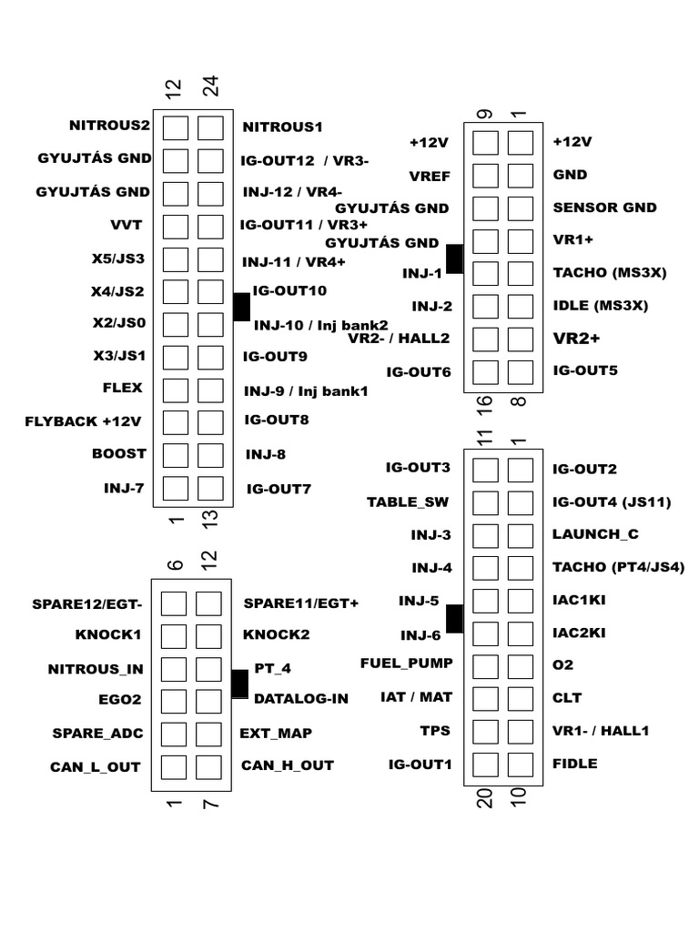 FatSquirt PinOut MS3 Full V2 | PDF