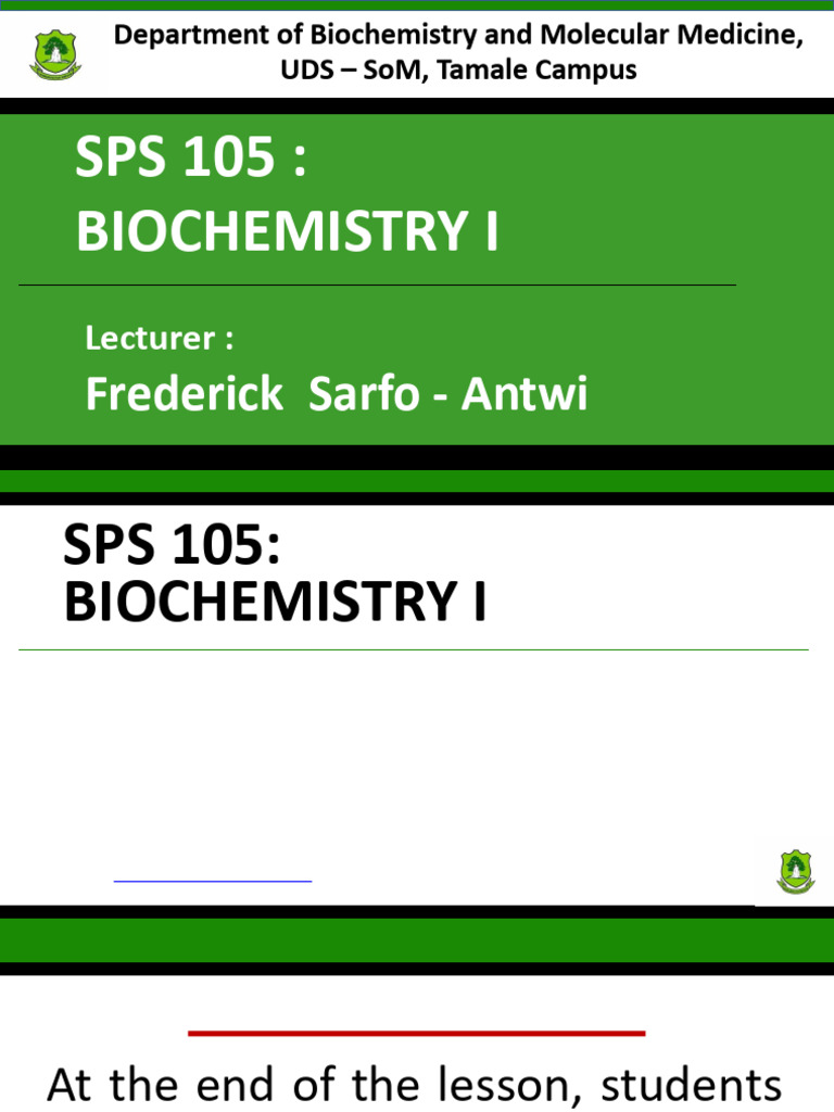 Biochemistry Lecture 7 Iddris | PDF | Lipid | Triglyceride